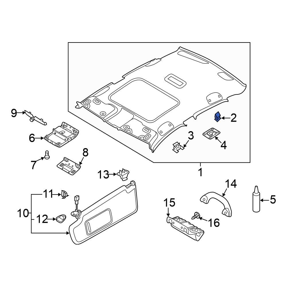 Volkswagen OE 5G0867289A - Headliner Clip