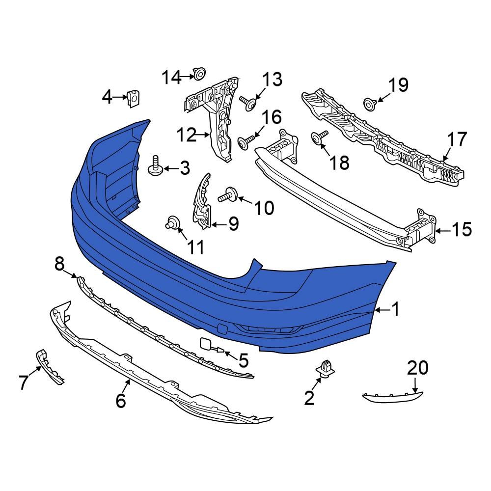 Volkswagen OE 17A807217KGRU - Front Bumper Cover