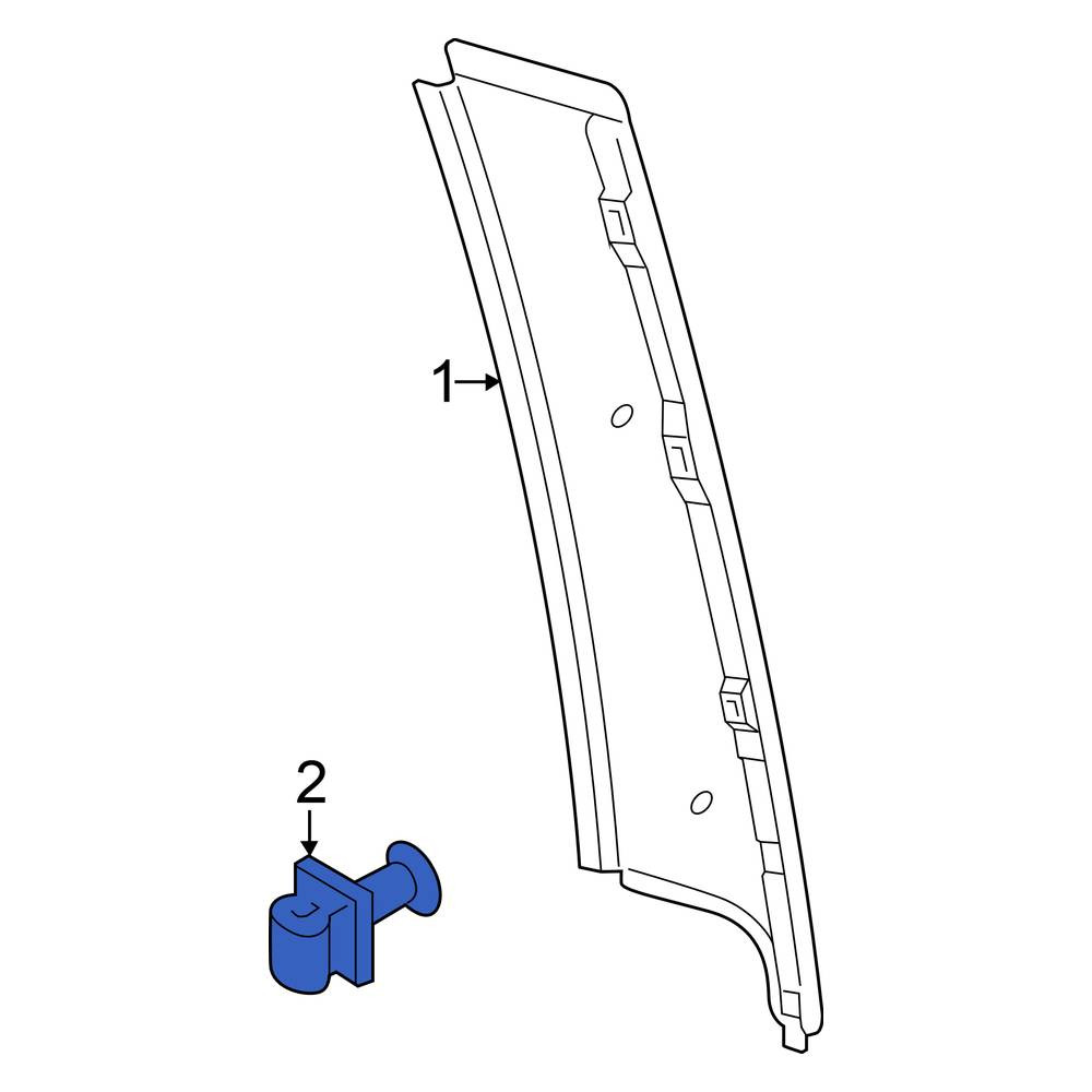 Volkswagen OE 6R0839829D - Door Applique Clip