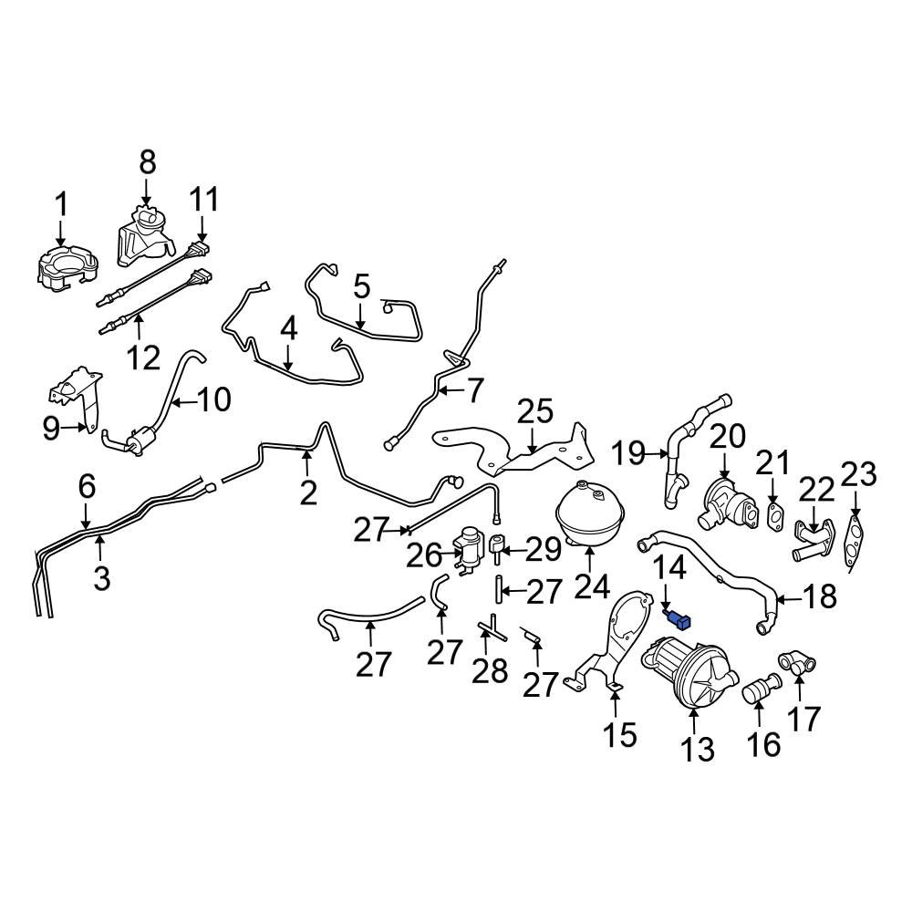 Volkswagen OE 06A133567A - Secondary Air Injection Pump Insulator