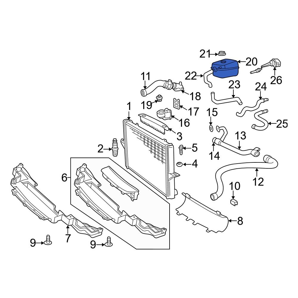 Volvo OE 9141095 - Engine Coolant Reservoir