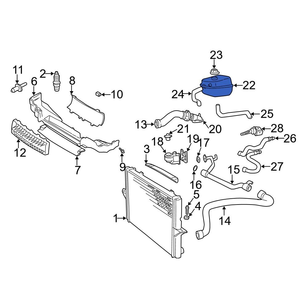 Volvo OE 9141095 - Engine Coolant Reservoir