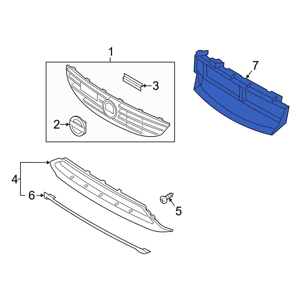Volvo OE 31455703 - Grille Reinforcement