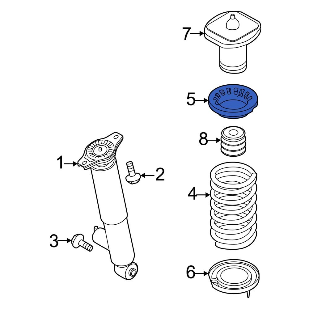 Volvo OE 30748807 - Upper Coil Spring Insulator