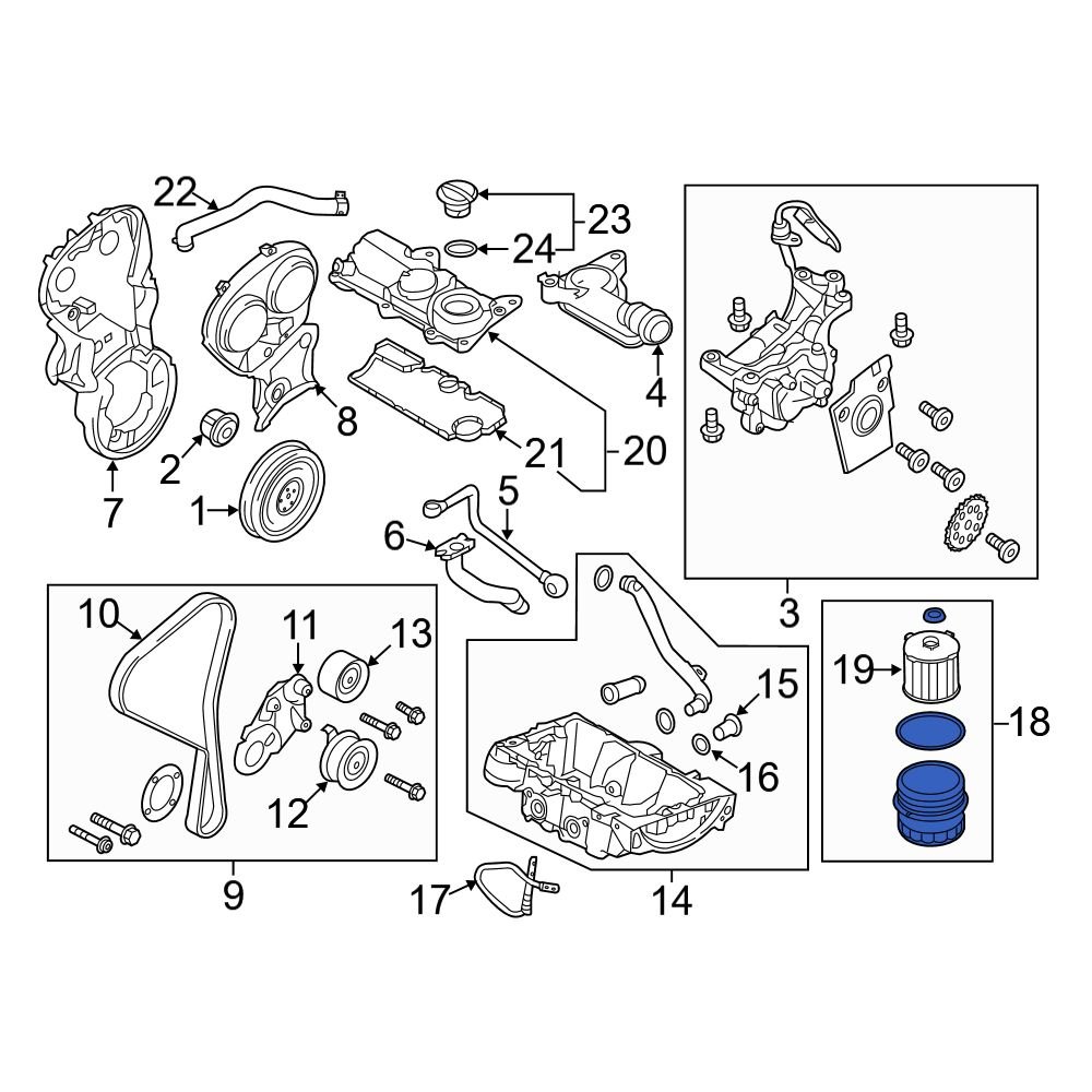 Volvo OE 32140027 - Engine Oil Filter Housing