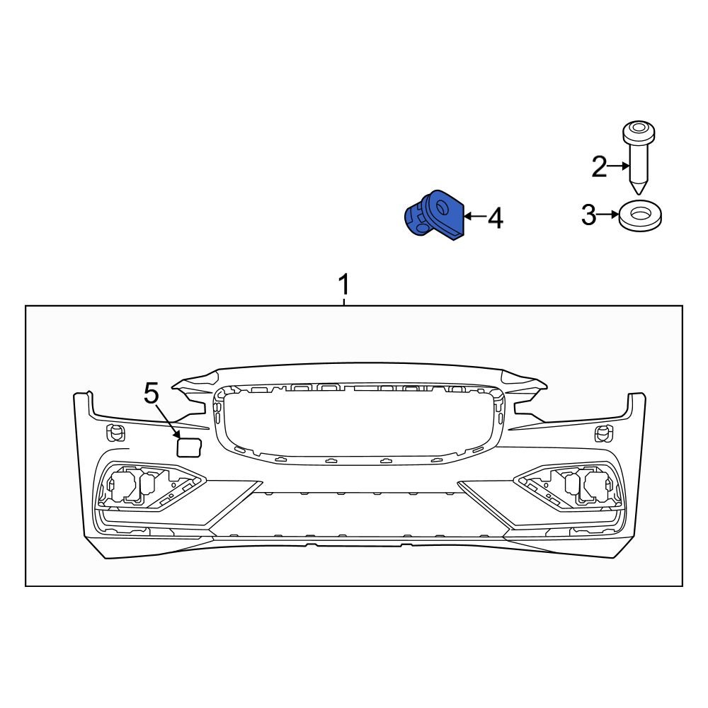 Volvo OE 30640541 - Spoiler Nut