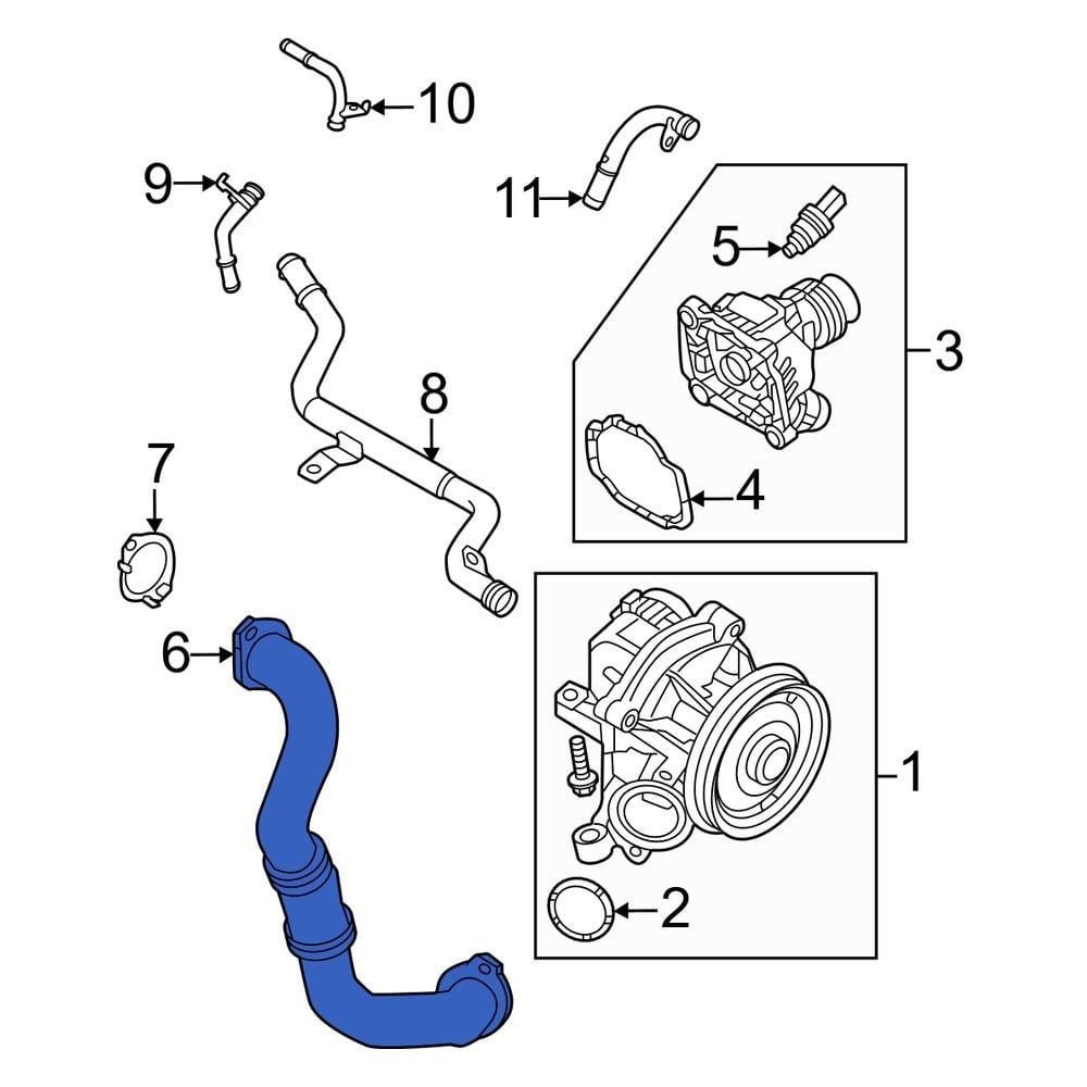 Volvo OE 31368460 - Engine Coolant Pipe