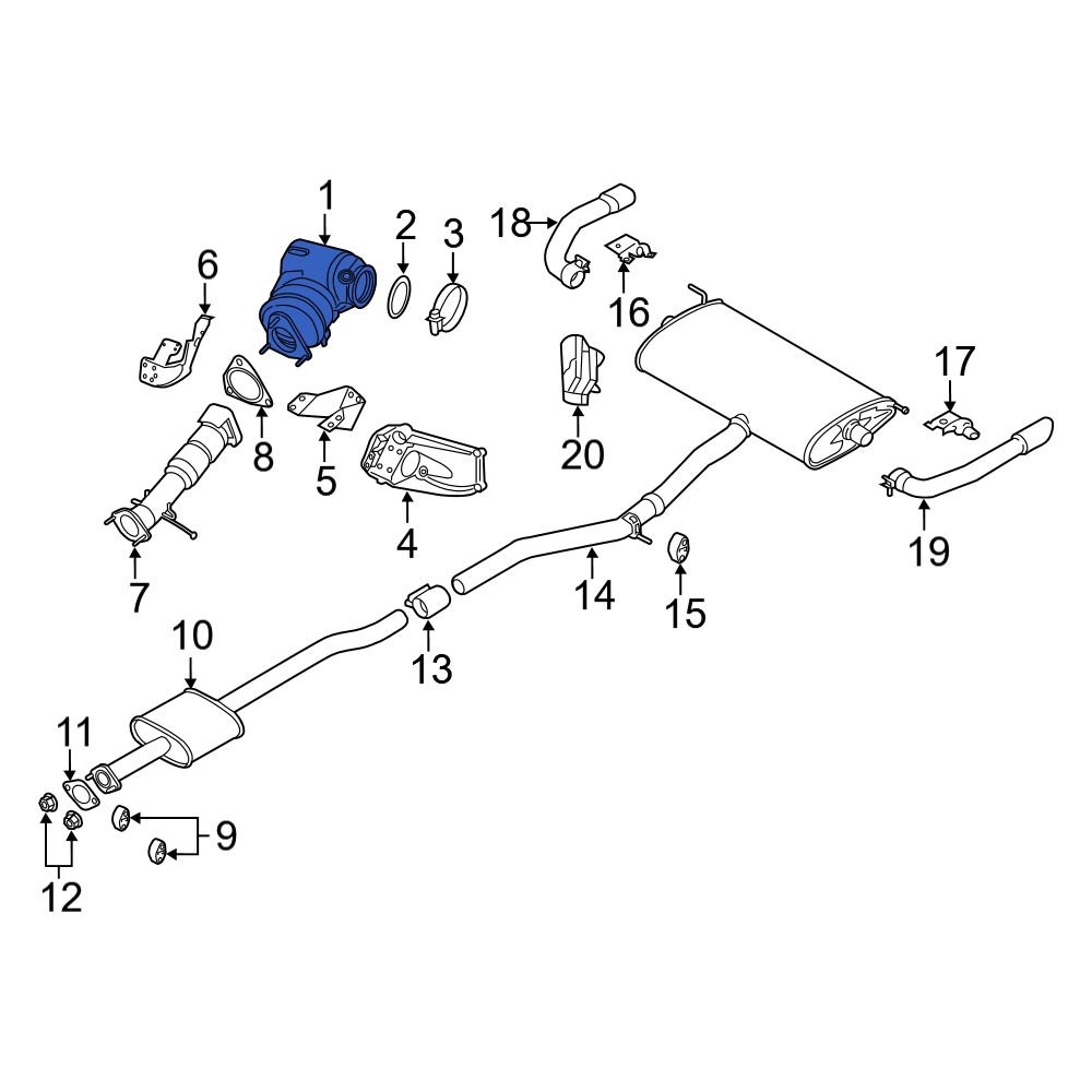 Volvo OE 36012746 - Catalytic Converter