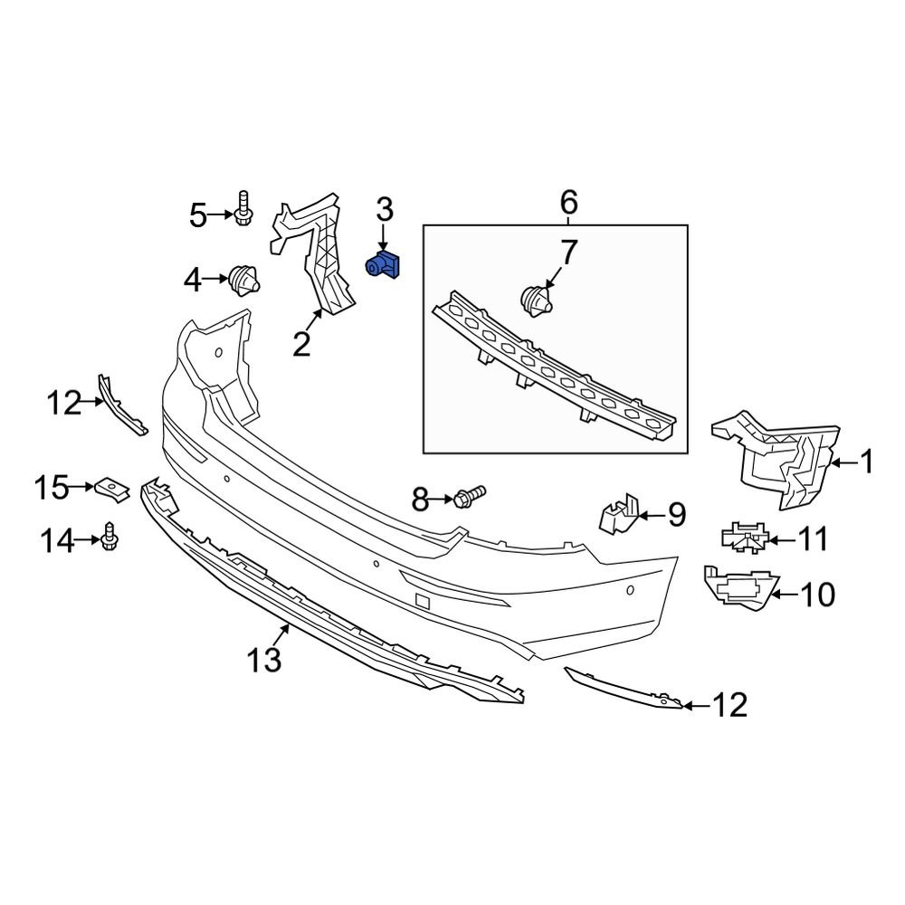 Volvo OE 30640541 - Spoiler Nut