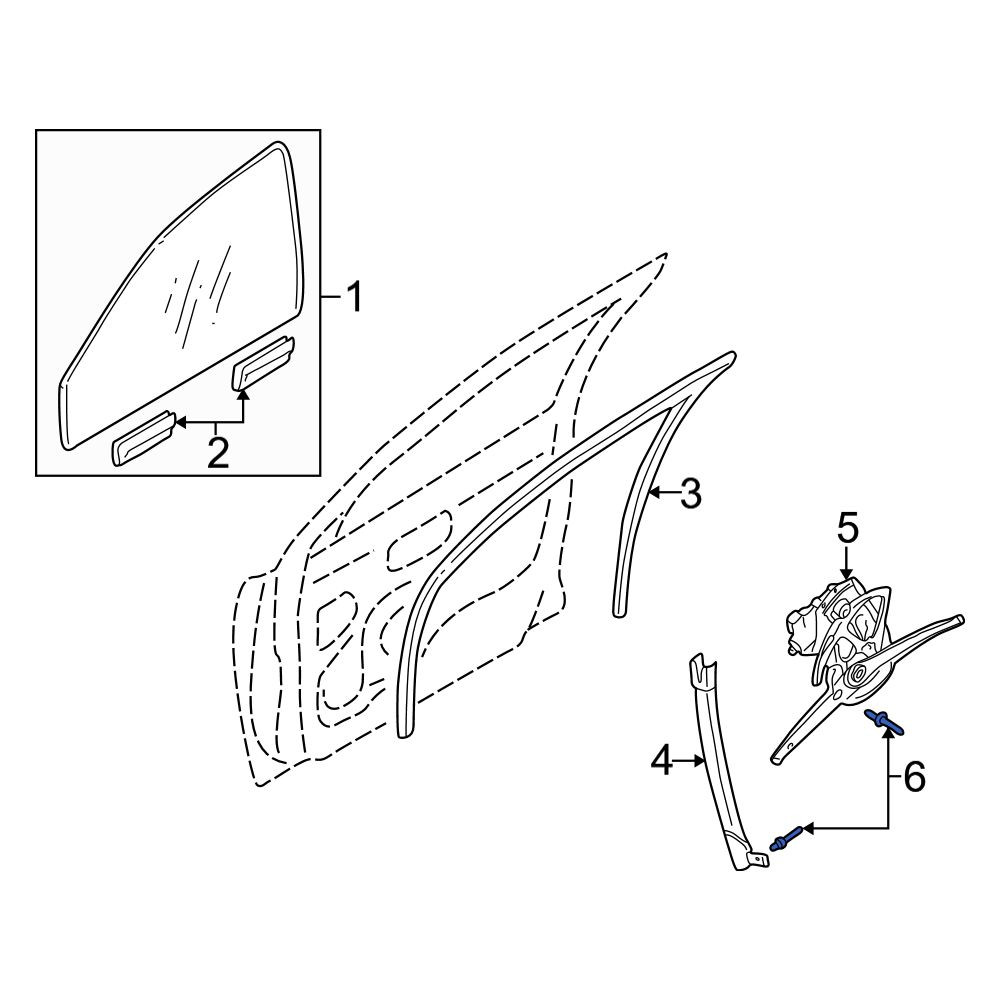 Volvo OE 30640780 - Window Regulator Rivet