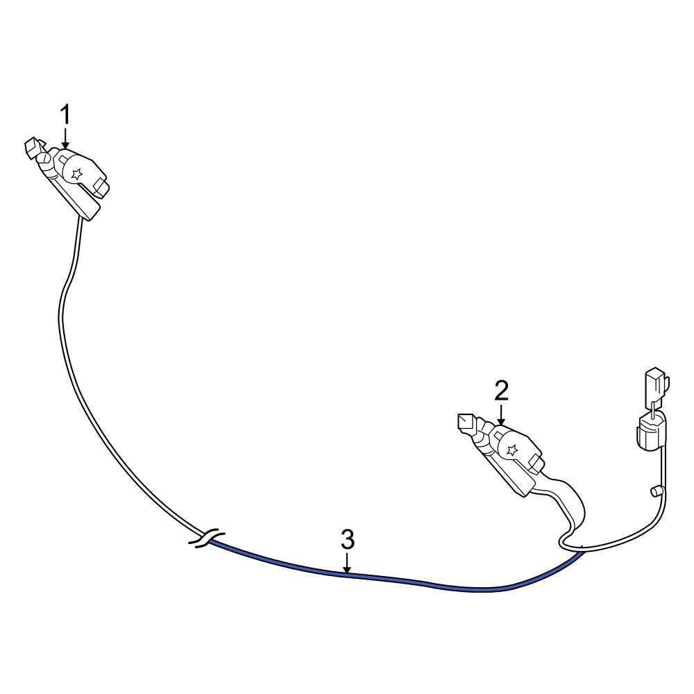 Volvo OE 30655069 - Front Windshield Washer Hose