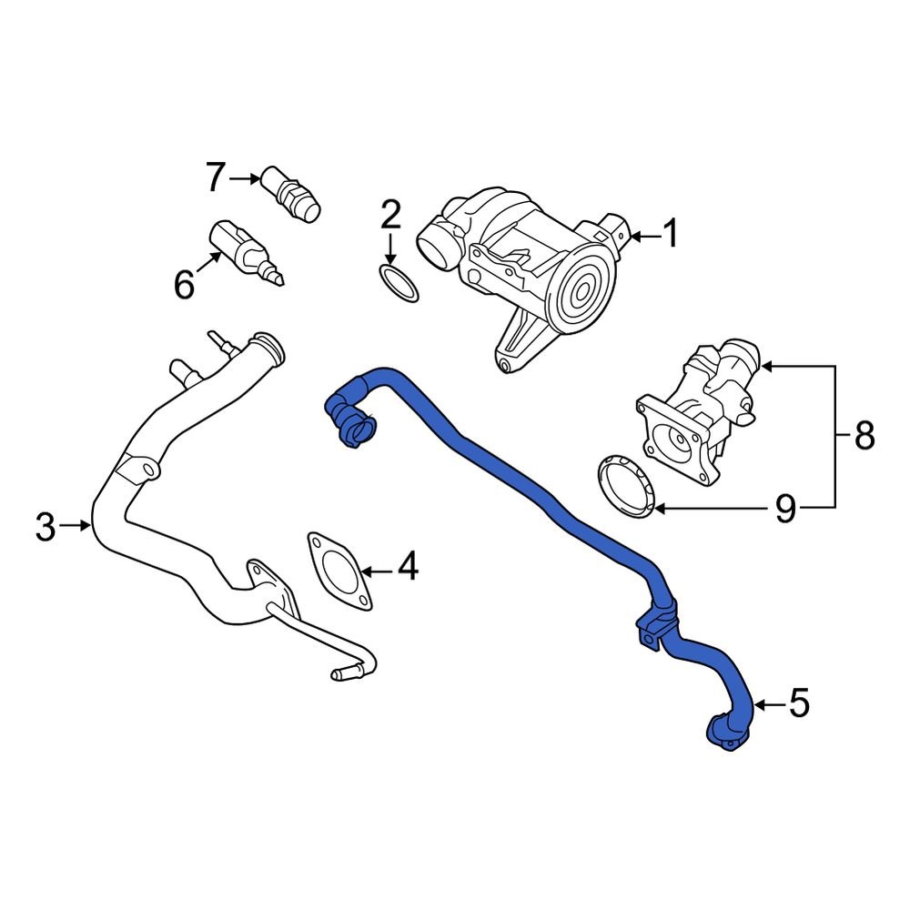 Volvo OE 31368460 - Engine Coolant Pipe