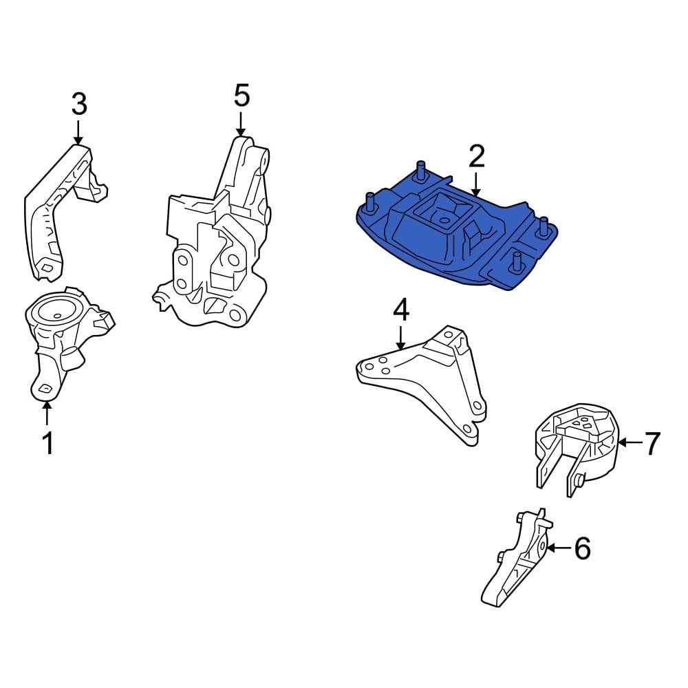 Volvo OE 31316498 - Left Engine Mount