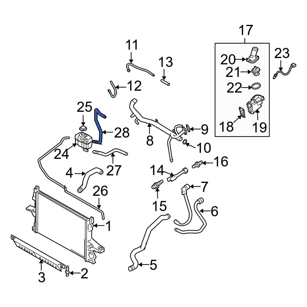 Volvo OE 30680932 - Engine Coolant Overflow Hose