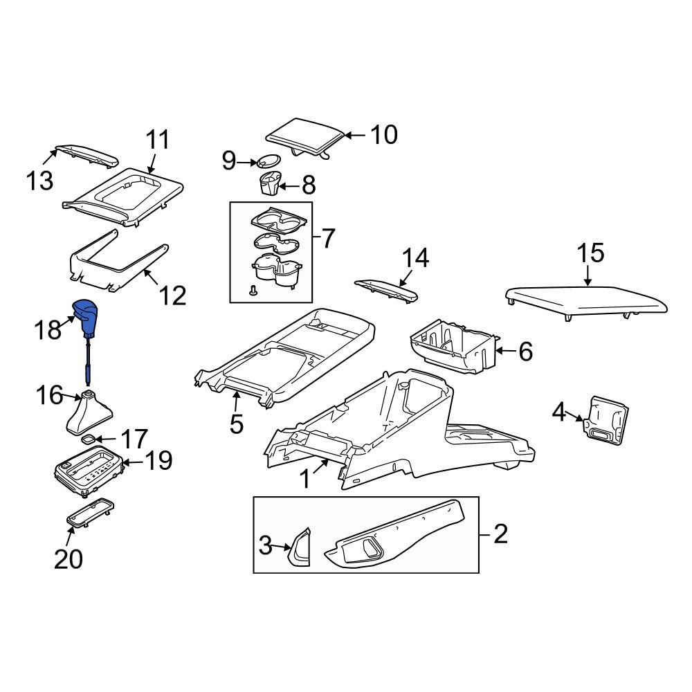 Volvo OE 31256390 - Automatic Transmission Shift Lever Knob
