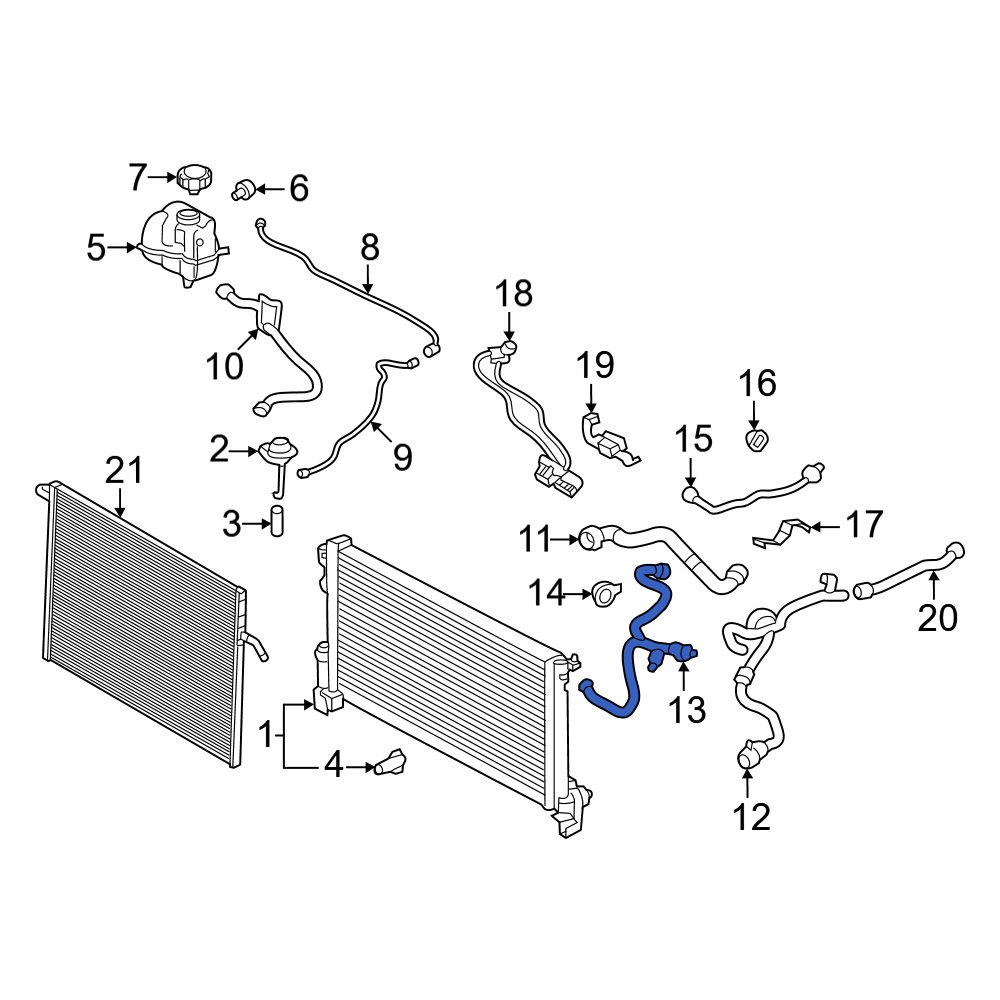 Volvo OE 31465025 - HVAC Heater Hose