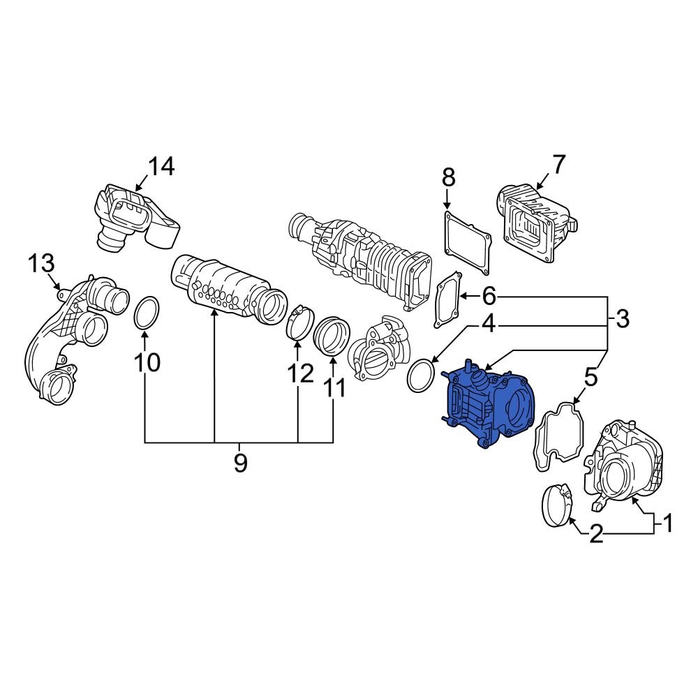 Volvo OE 31657724 - Front Engine Air Intake Resonator