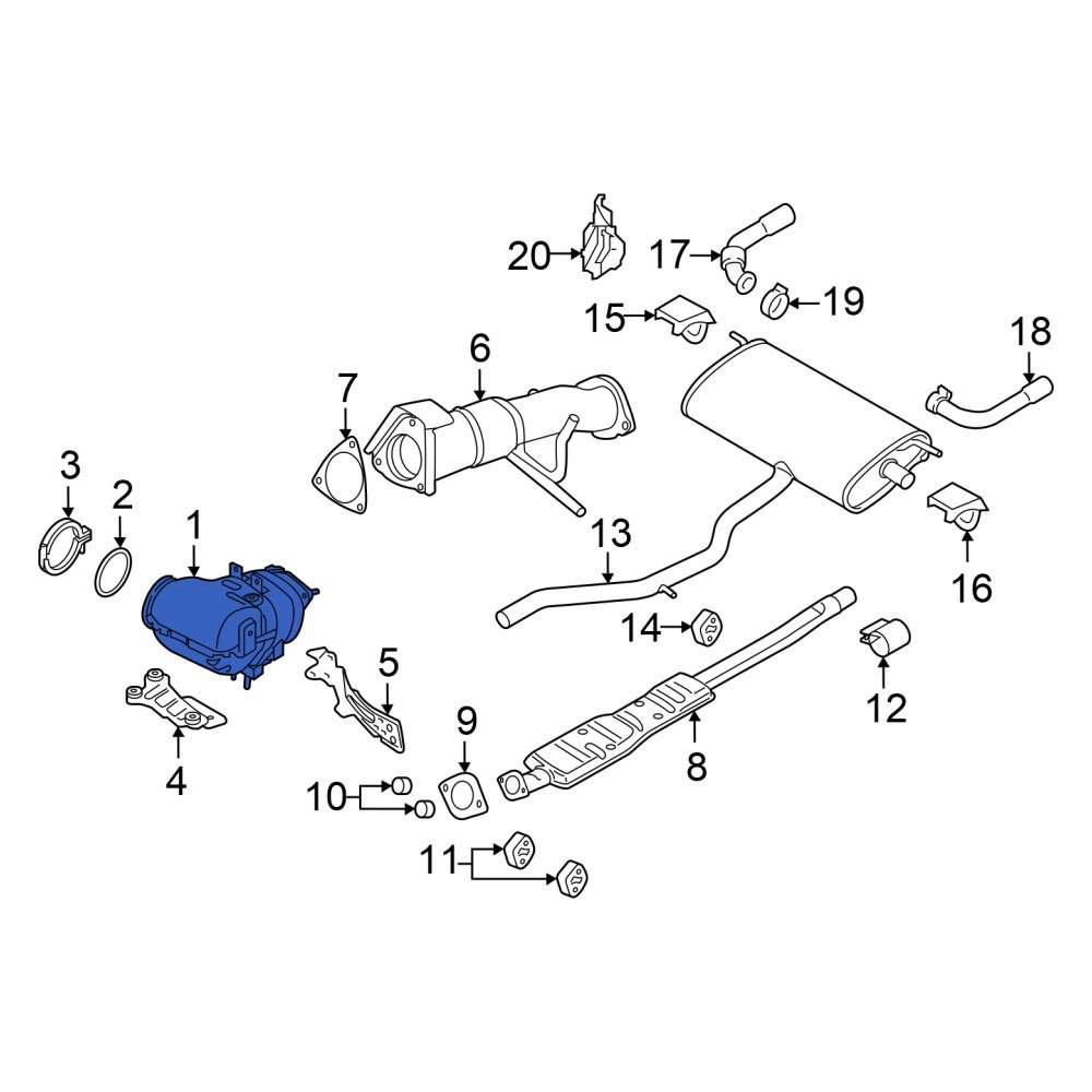 Volvo OE 36012746 - Catalytic Converter