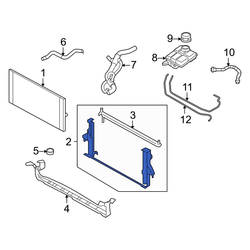 Volvo OE 30636949 - Radiator Insulator