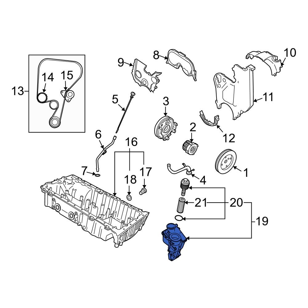 Volvo OE 31338685 - Engine Oil Filter Housing