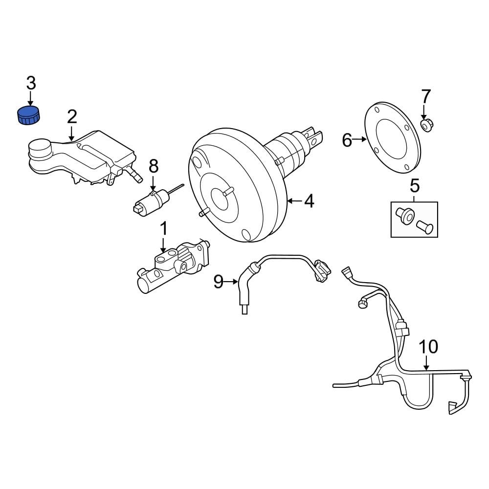 Volvo OE 32256527 - Brake Master Cylinder Reservoir Cap