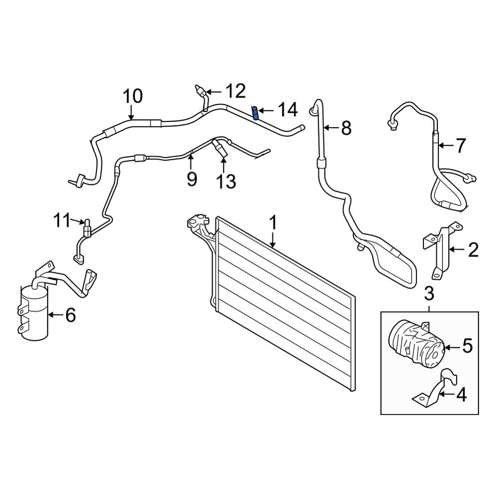 Volvo OE 31332642 - A/C Refrigerant Pressure Sensor