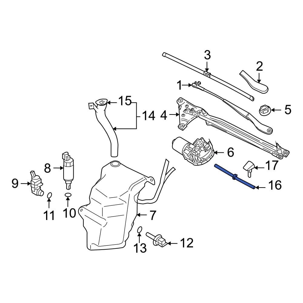 Volvo OE 30622606 - Rear Liftgate Washer Hose