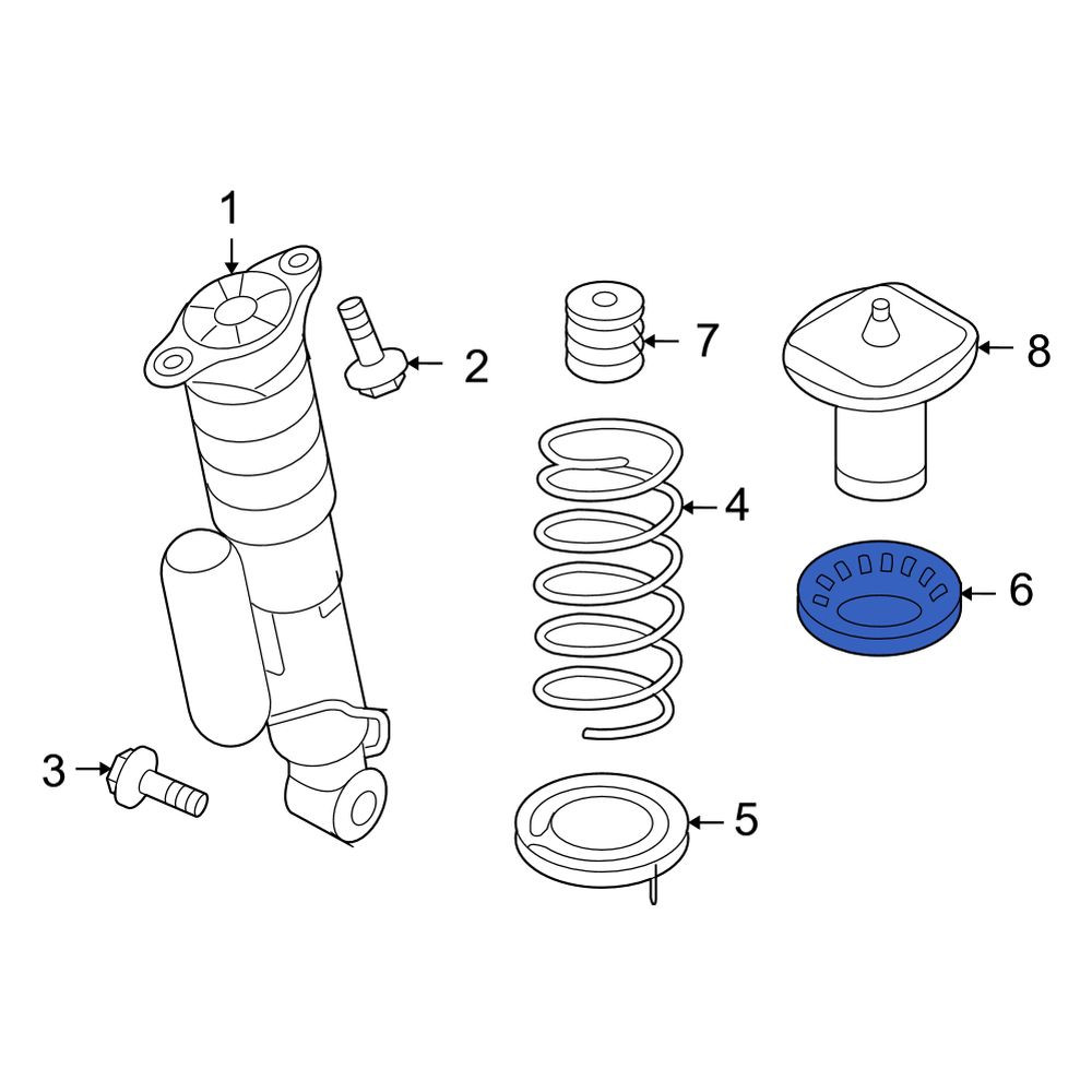 Volvo OE 30748807 - Upper Coil Spring Insulator