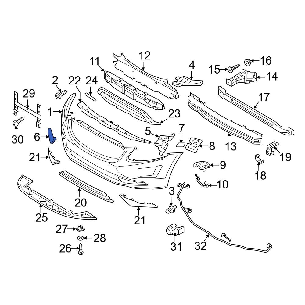 Volvo OE 39821562 - Front Tow Eye Cap