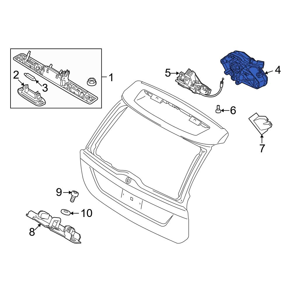 Volvo OE 31479627 - Left Tailgate Lift Motor