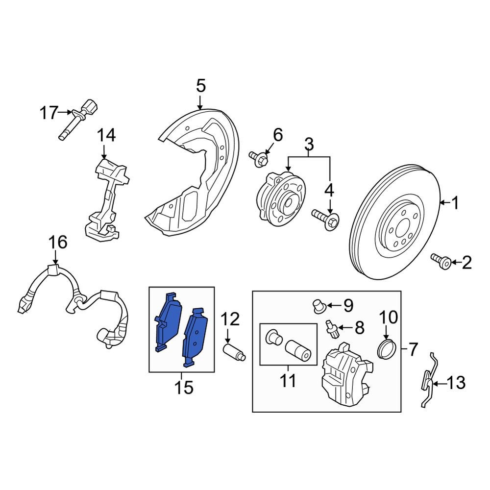 Volvo OE 32373348 - Front Disc Brake Pad Set