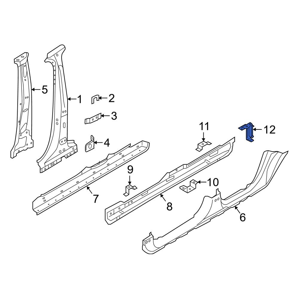 Volvo OE 32351433 - Right Seat Frame Bracket