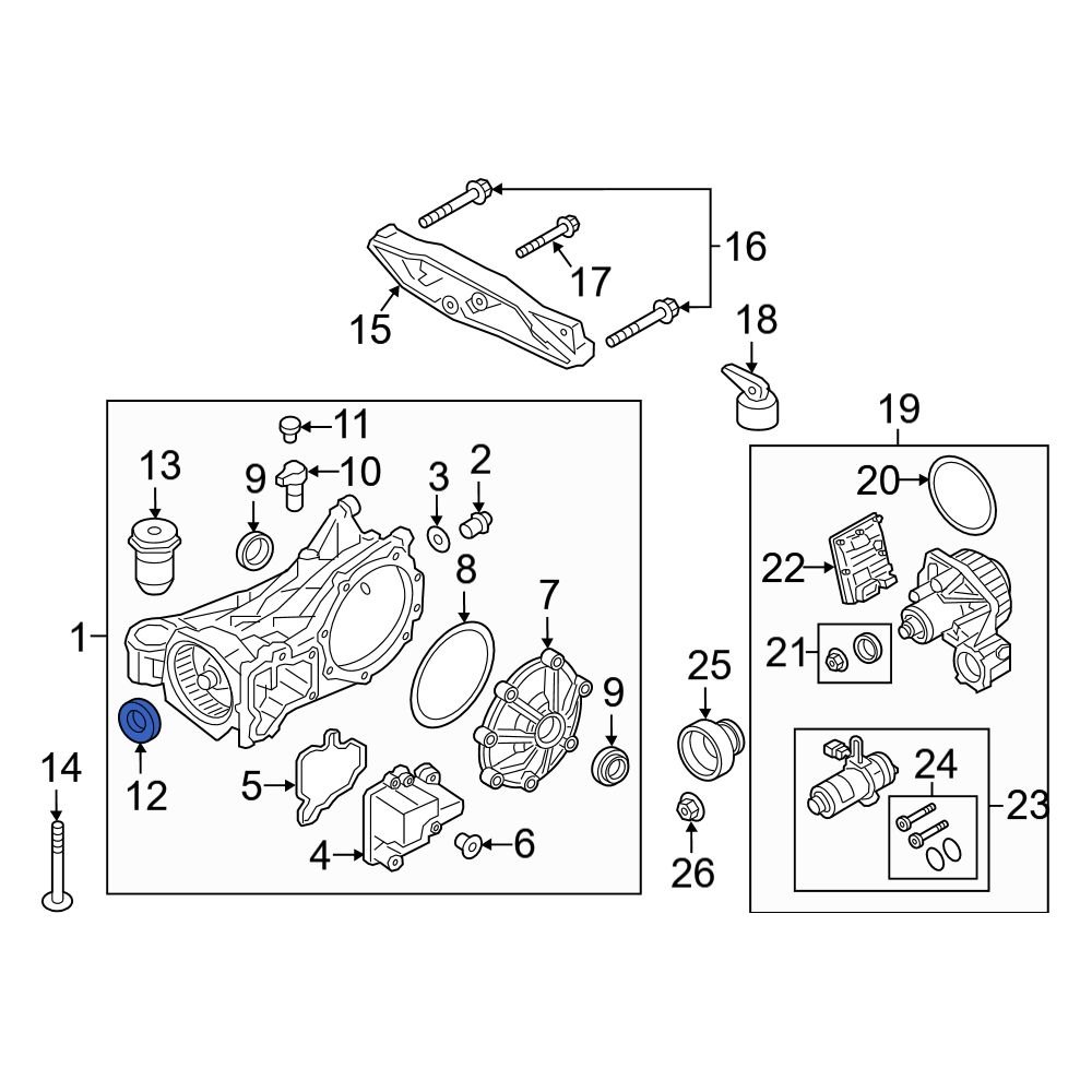 Volvo OE 30735124 - Rear Inner Differential Pinion Seal