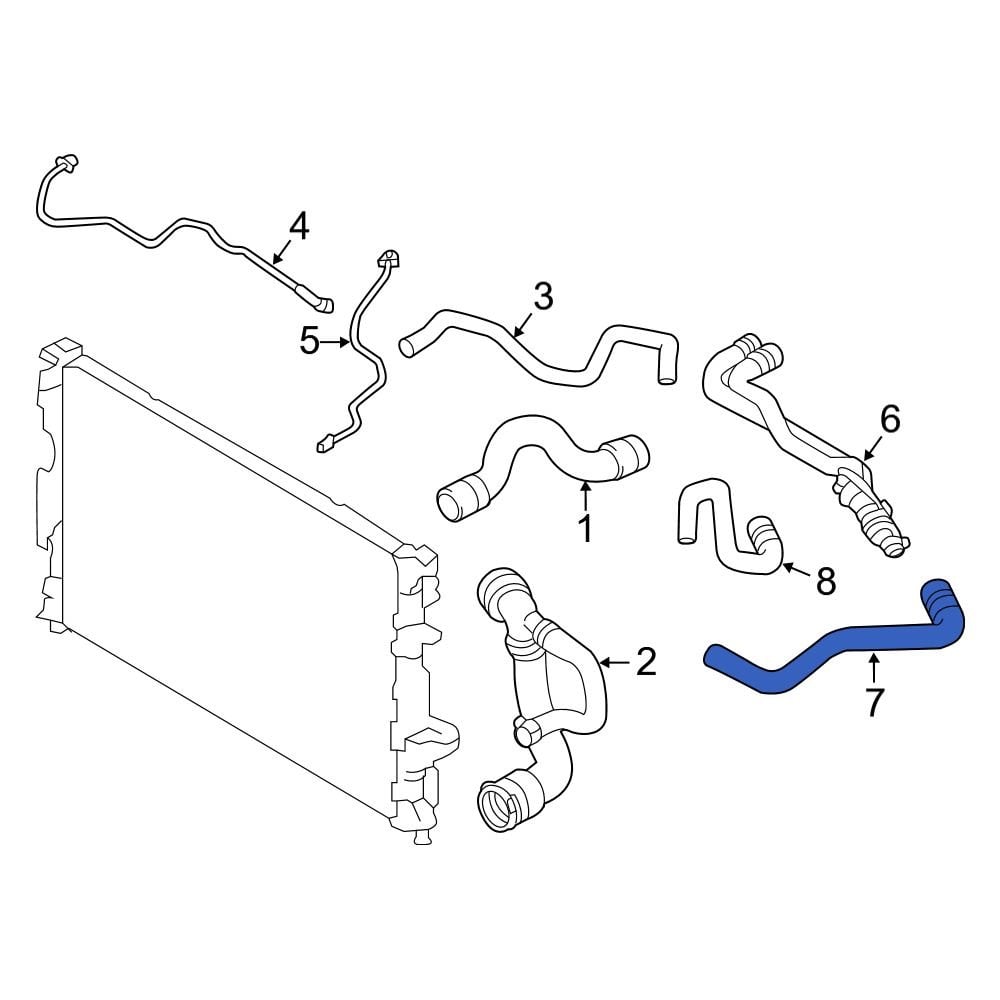 Volvo OE 30792833 - HVAC Heater Hose