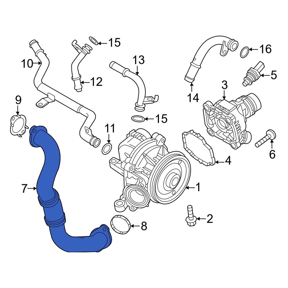 Volvo OE 32208969 - Engine Coolant Pipe