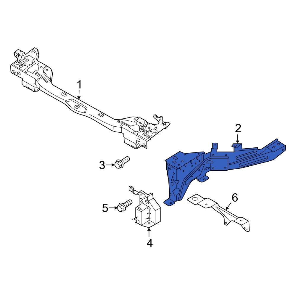 Volvo Oe 32377056 Front Right Radiator Support Side Panel 