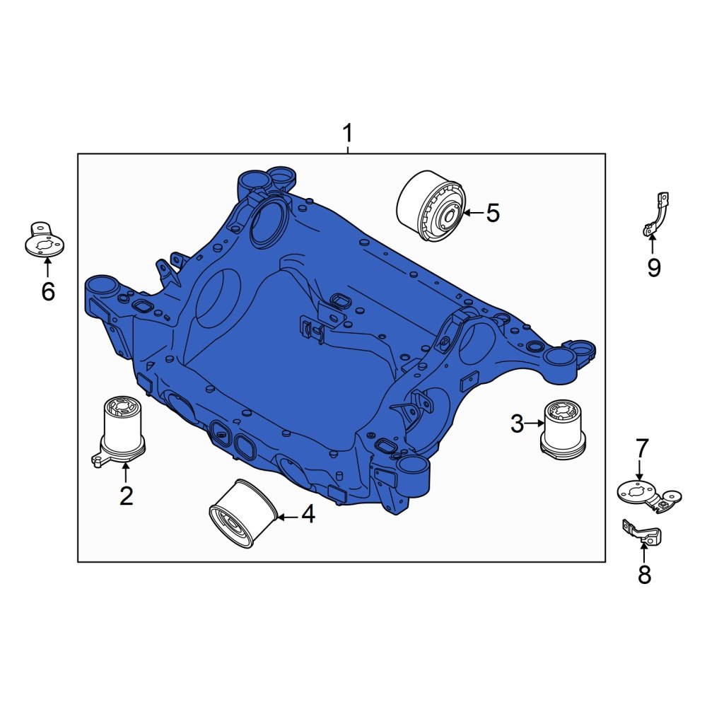 Volvo OE 32346387 - Rear Suspension Subframe Crossmember