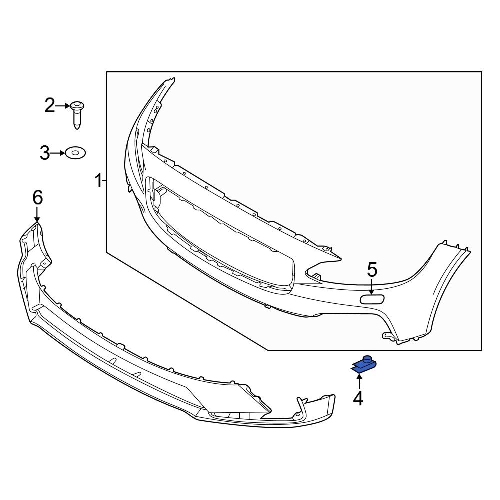 Volvo OE 30640541 - Spoiler Nut