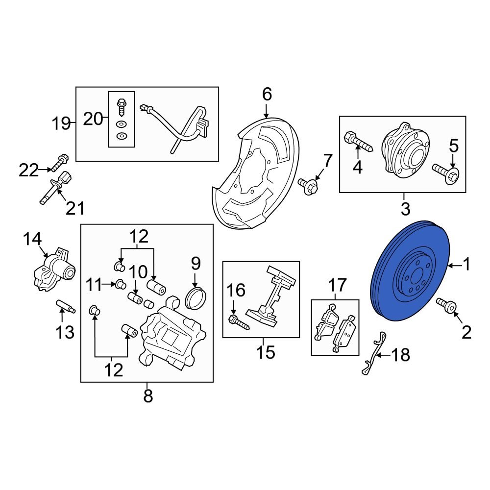 Volvo OE 31423721 - Rear Disc Brake Rotor