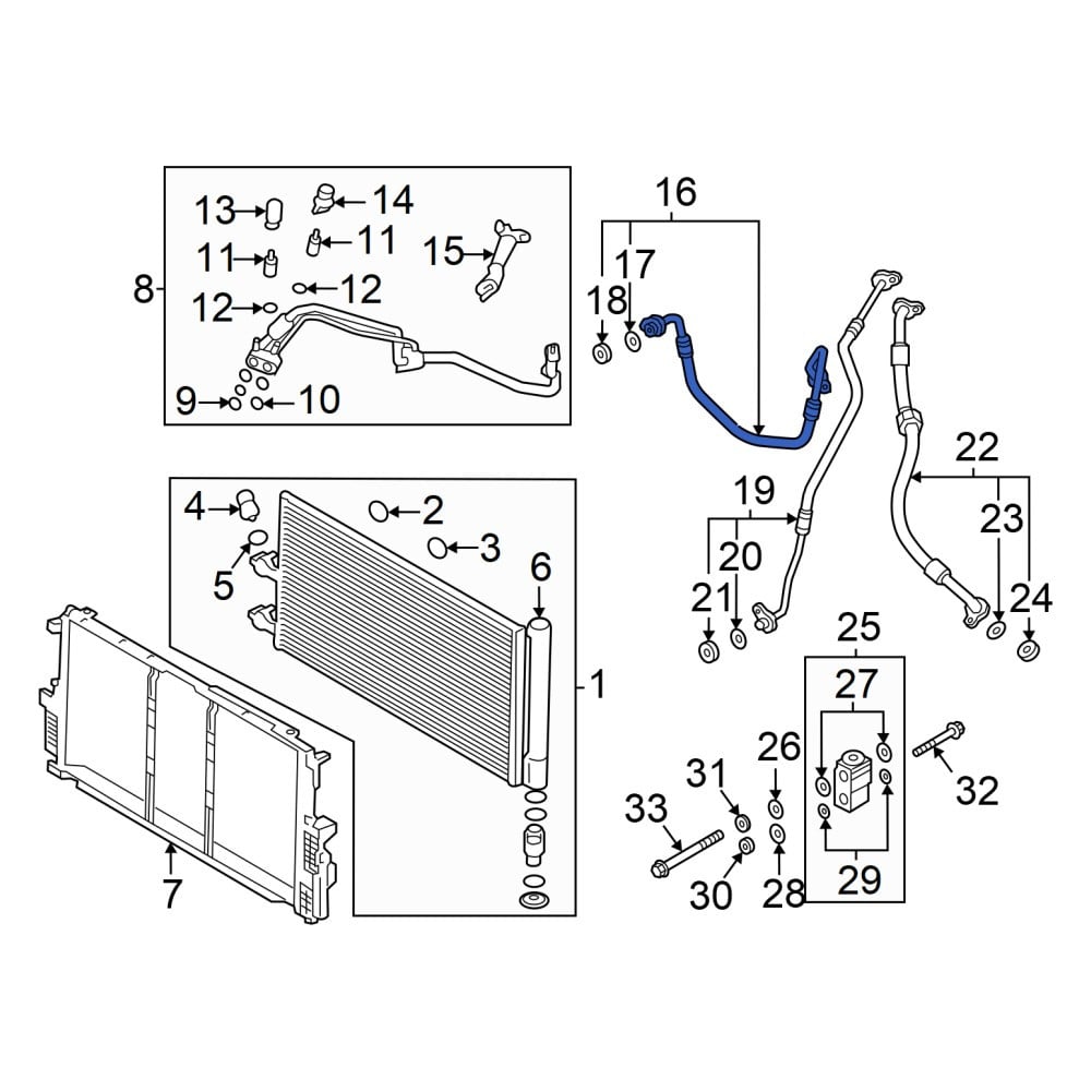 Volvo OE 31369331 - A/C Refrigerant Discharge Hose