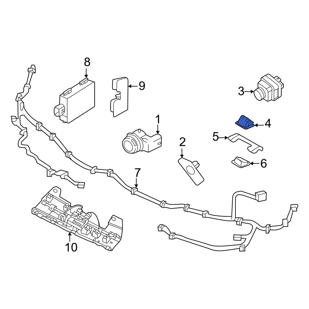 Volvo OE 31425107 - Rear Park Assist Camera Bracket