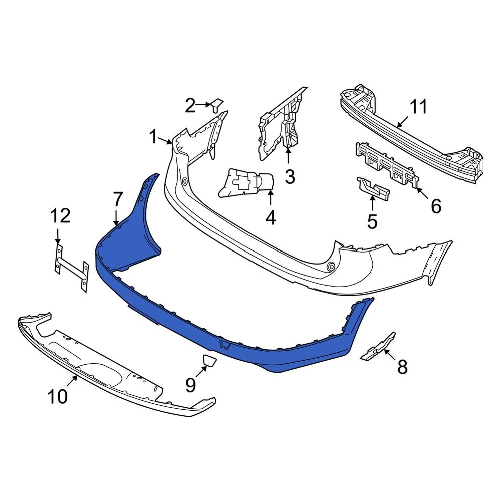 Volvo OE 40005709 - Rear Lower Bumper Cover
