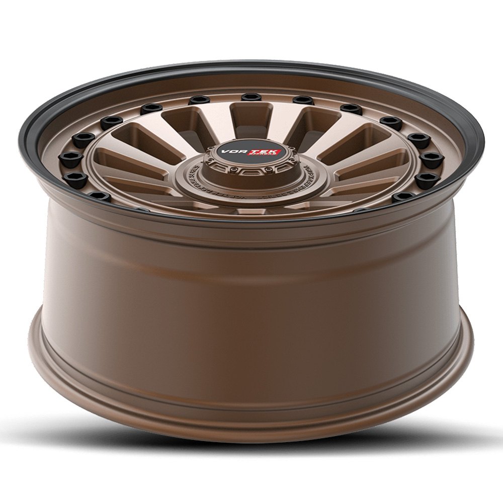 VORTEK® VRD-702 RADAR Wheels - Matte Bronze with Black Bolts and Lip Rims