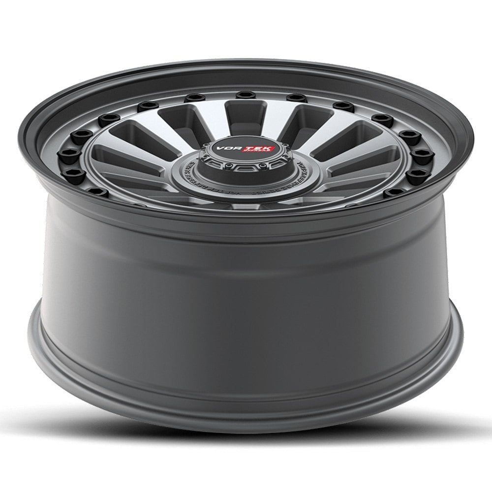 VORTEK® VRD-702 RADAR Wheels - Matte Gunmetal with Black Bolts and Lip ...