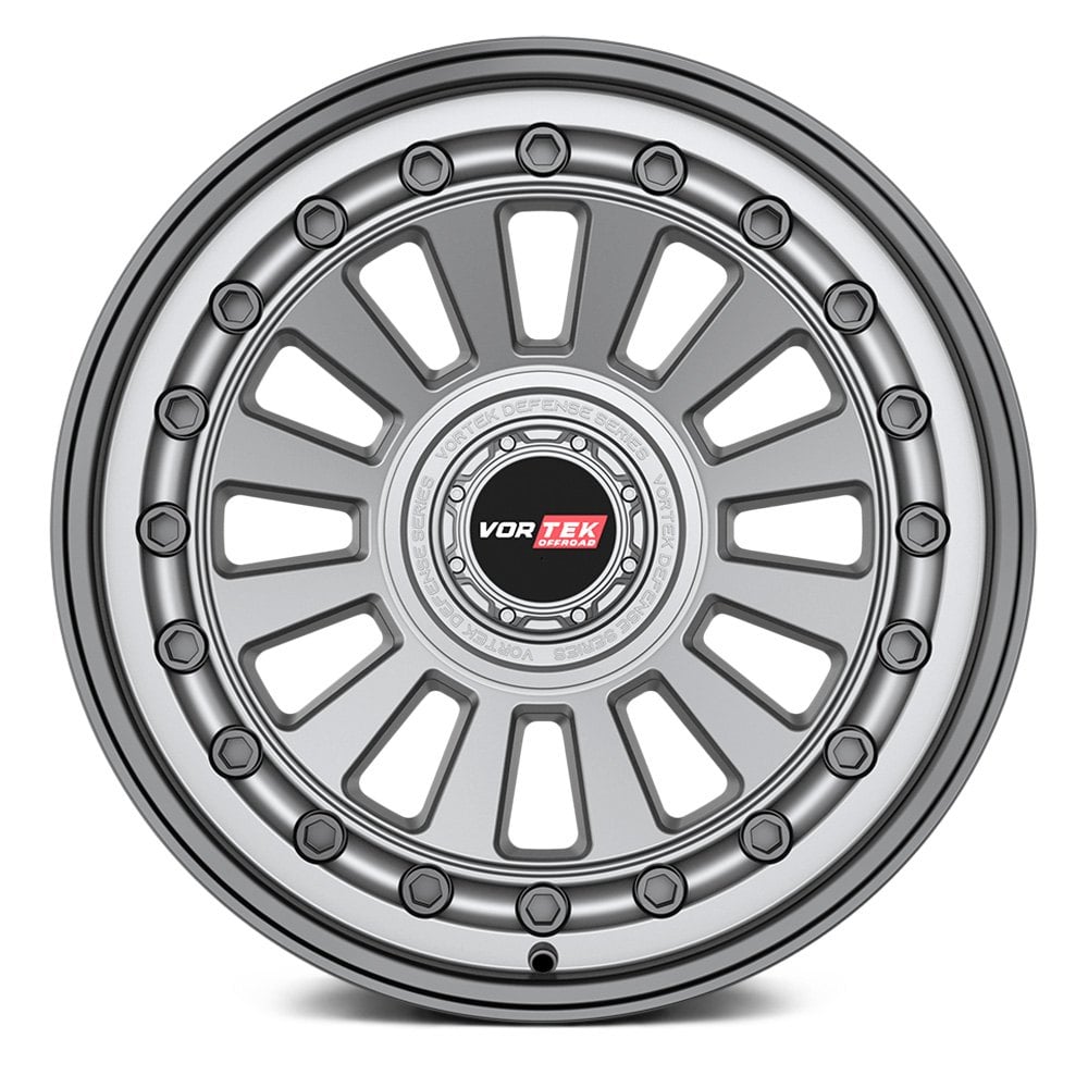 VORTEK® VRD-702 RADAR Wheels - Matte Gunmetal with Black Bolts and Lip ...
