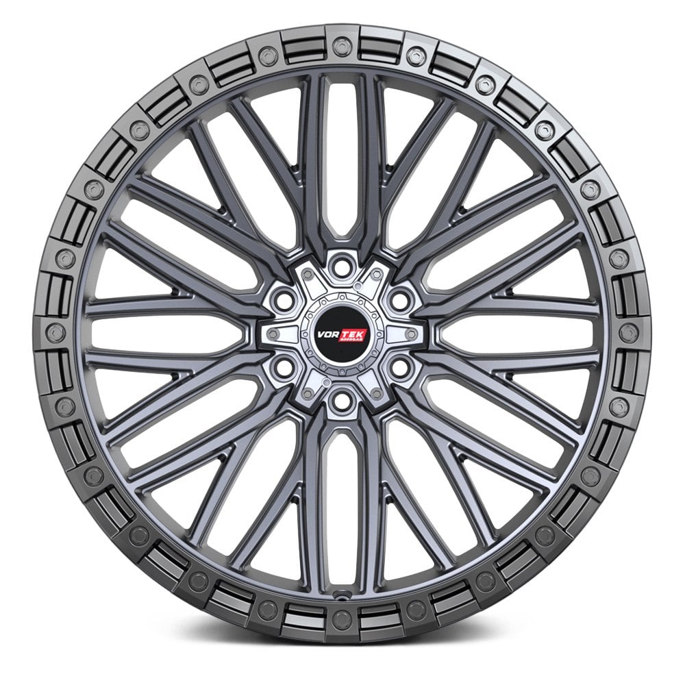 VORTEK® VRT-608 APOLLO Wheels - Matte Titanium with Black Bead Ring ...