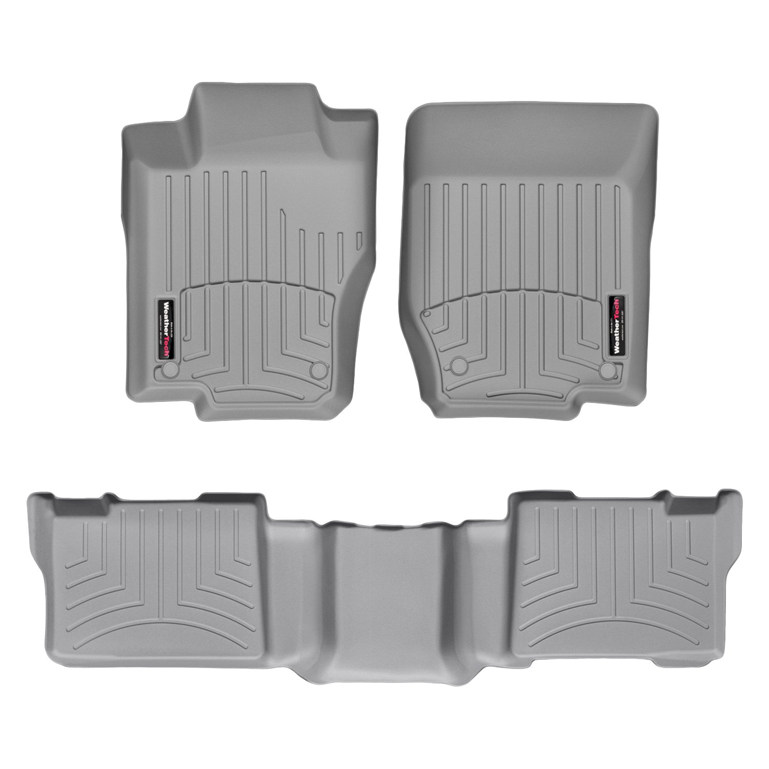 Weathertech® 46016-1-2 - DigitalFit™ 1st & 2nd Row Gray Molded Floor Liners