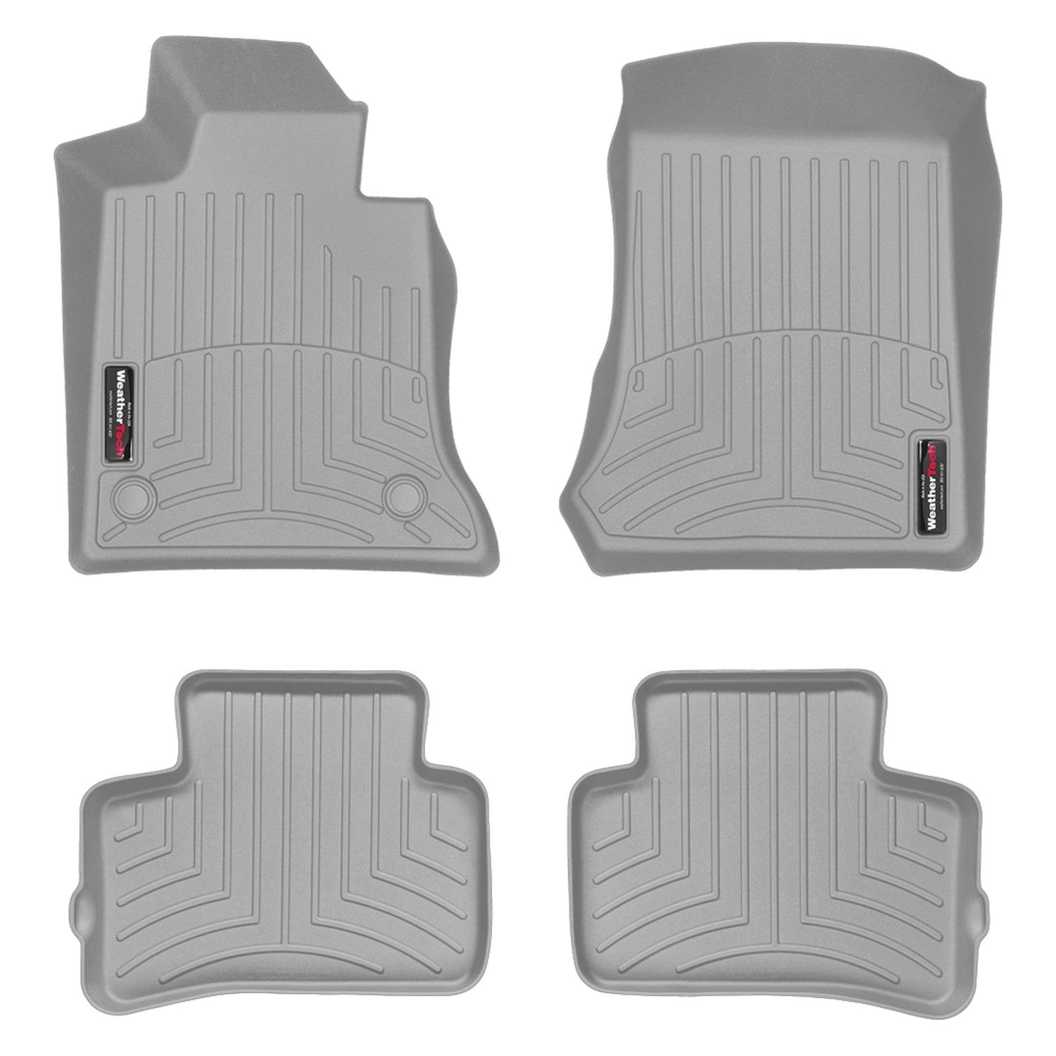 Weathertech® 46210-1-2 - DigitalFit™ 1st & 2nd Row Gray Molded Floor Liners