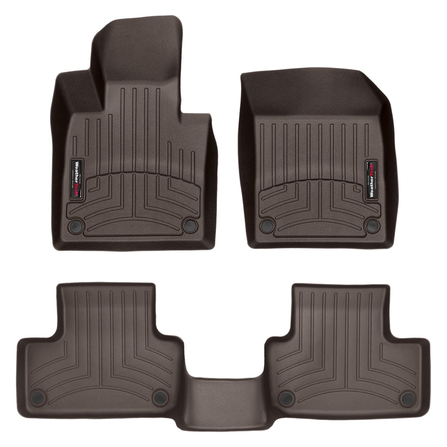Weathertech® 471253-1-3 - DigitalFit™ 1st & 2nd Row Cocoa Molded Floor ...