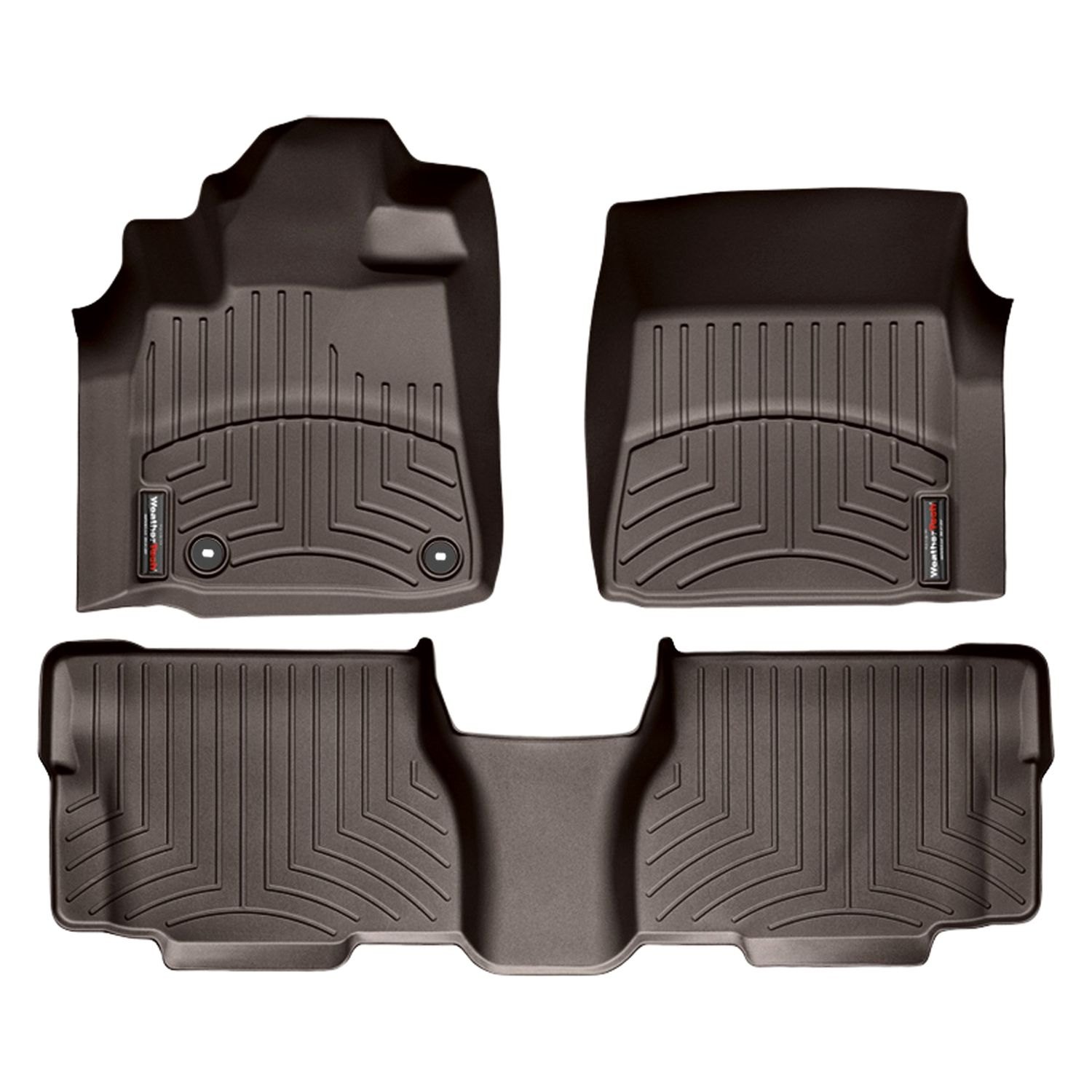 Weathertech® 474081-470934 - DigitalFit™ 1st & 2nd Row Cocoa Molded ...